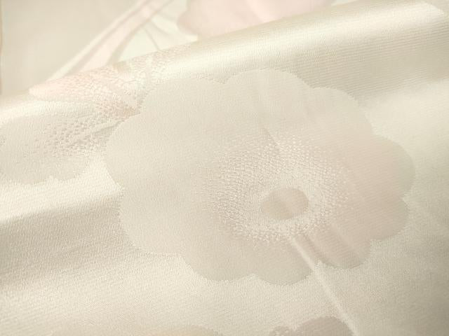 平和屋着物○振袖用長襦袢 無双仕立て 半衿刺繍 流水花地紋 暈