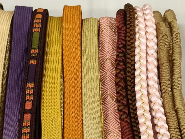 平和屋着物●和装小物　帯締め20本セット　高麗組　笹浪組　鴨川組　金糸　逸品　DAAU7826zzz 平和屋着物○和装小物 帯締め20本セット 高麗組 笹浪組 鴨川