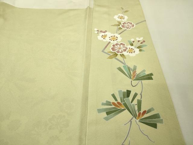 平和屋本店□極上 京加賀友禅 松本健一 訪問着 松 枝垂れ花 逸品