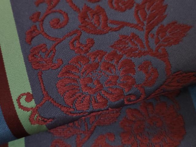 平和屋着物■極上　西陣　川島織物　洗える最高級着物　＜英＞はなぶさ謹製　六通柄　京袋帯　間道　たとう紙付き　逸品　DZAA8299kh5 平和屋着物○極上 西陣 川島織物 洗える最高級着物 ＜英＞はなぶさ謹製 六